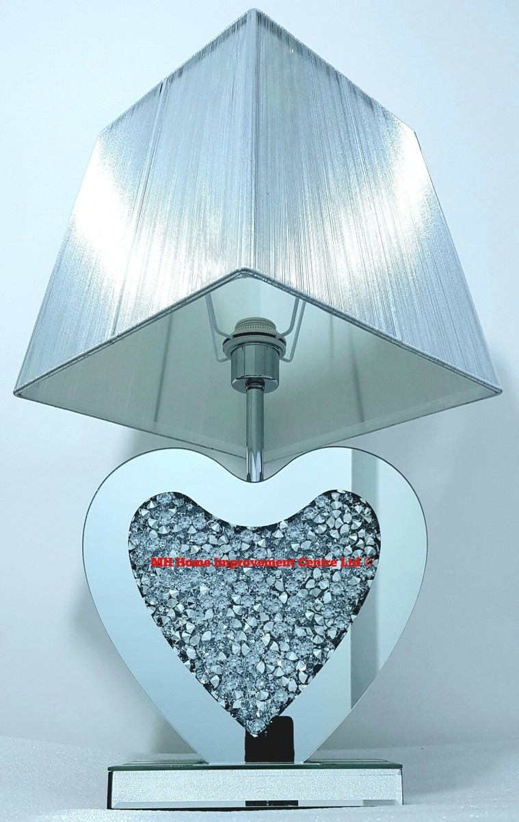 Wood Diamond Shaped Table Lamp
