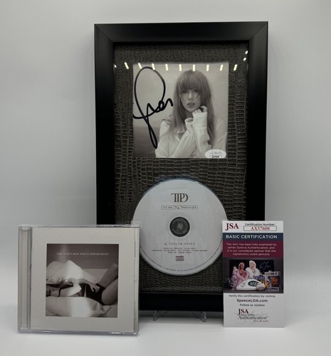 Taylor Swift Custom Framed TTPD Signed CD JSA Certified | eBay