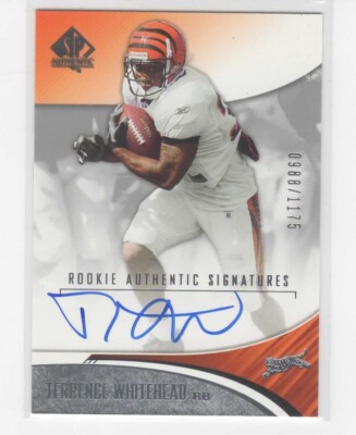 2006 SP AUTHENTIC TERRENCE WHITEHEAD RC AUTO SP #220-988/1175 | eBay