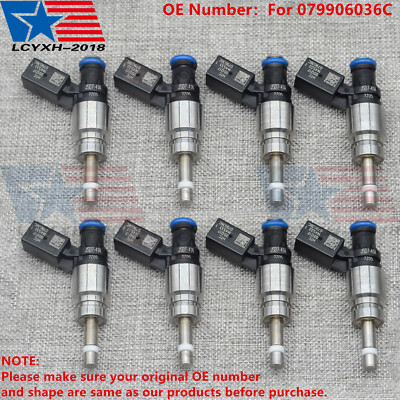Set of 8 Fuel Injector Fit for 2007-2010 Audi Q7 A6 A8 S5 4.2L V8 ...