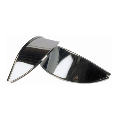 CLASSIC MINI HEADLAMP PEAKS STAINLESS STEEL PAIR 8B12399 AUSTIN MORRIS ...