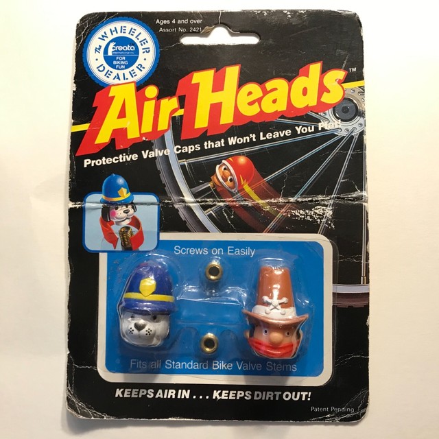 Creata Wheeler Dealer Air Heads Bicycle Valve Caps 1987 for sale online ...