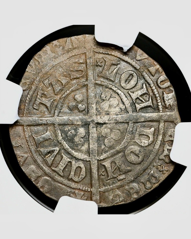 Richard II, Silver Groat, 4P, 1377-99, S-1680, NGC XF, Super Rare ...