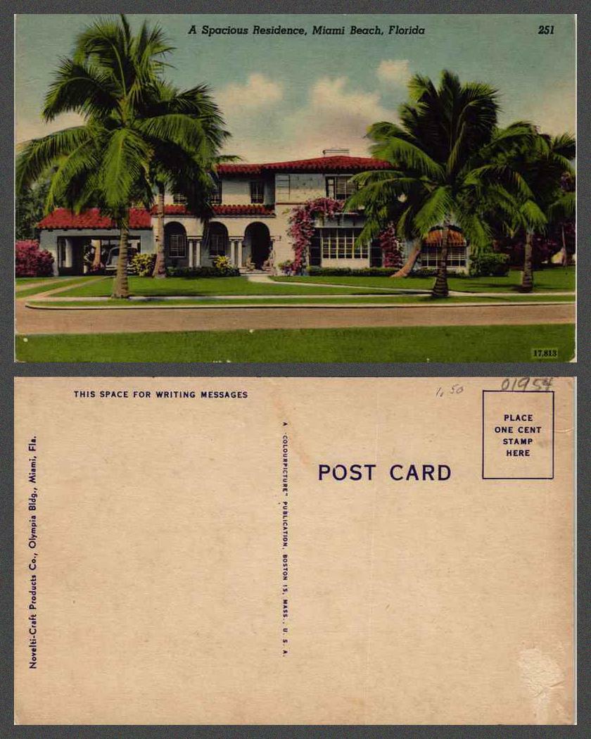 FLORIDA Miami Beach VINTAGE POSTCARD | eBay