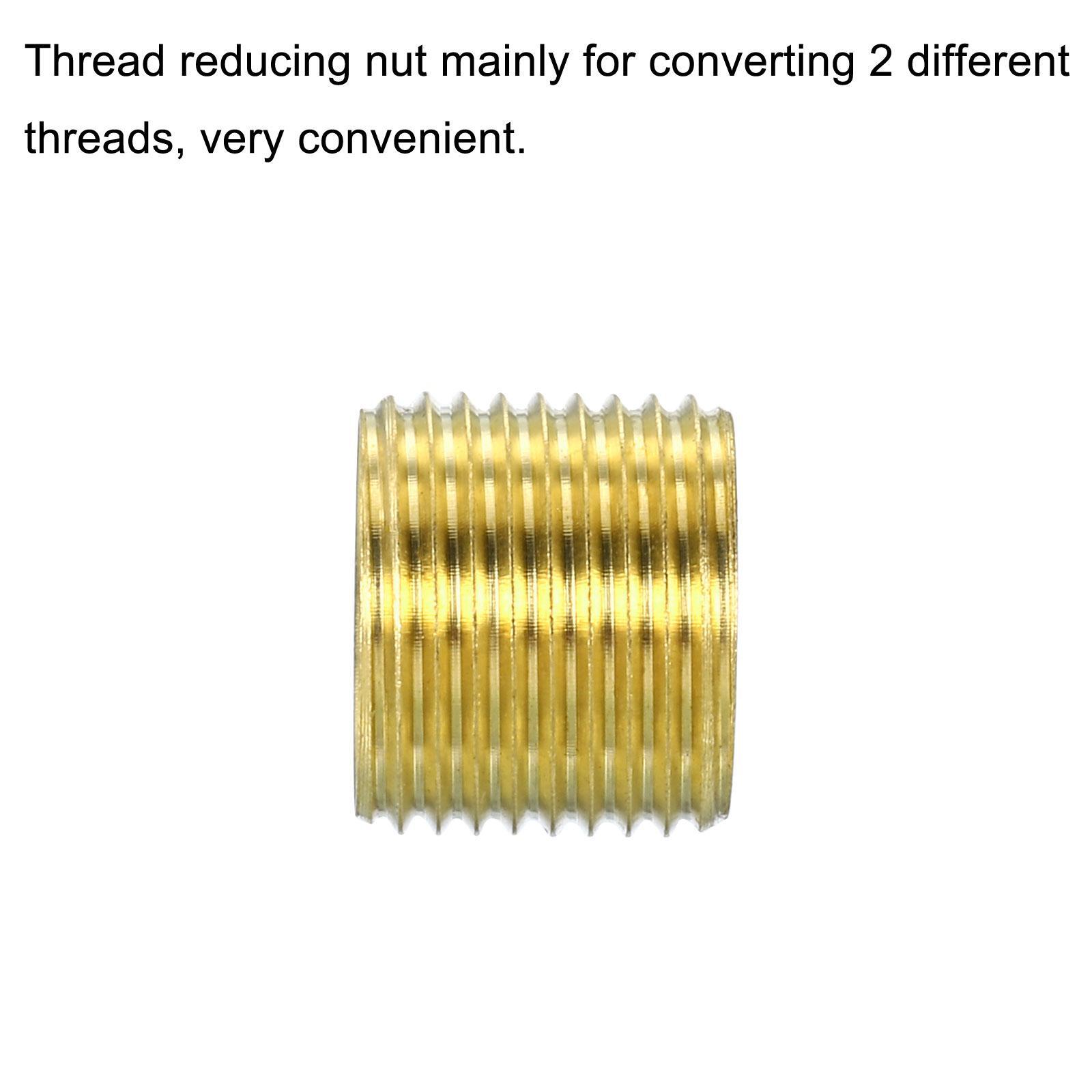 3pcs Thread Reducing Nut M12 Male to M10 Female Adapter 10mm Long ...