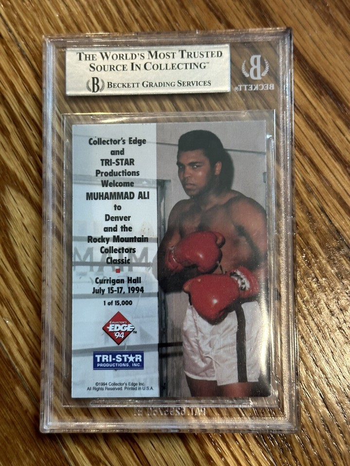 1994 Collectors Edge Tri Star Muhammad Ali Auto Bgs | eBay