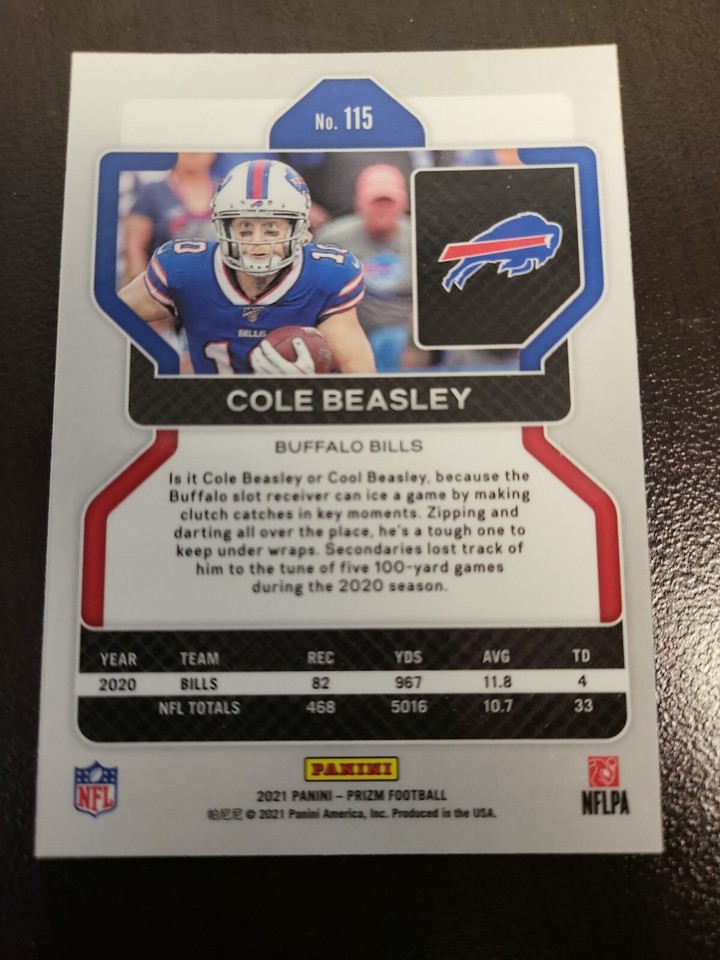 2021 Prizm Cole Beasley card #115 | eBay