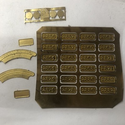 7mm Etched Brass GWR Number & Name Plates For Kit Built O Gauge | eBay UK