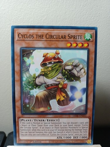 Yugioh! - Cyclos The Circular Sprite - LEDE-EN031 - 1st Edition ...
