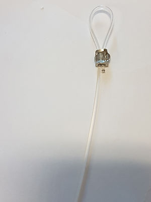 Clear nylon Rope perlon 2mm with Clamp Wire Grip Loop maker crimp 2 ...