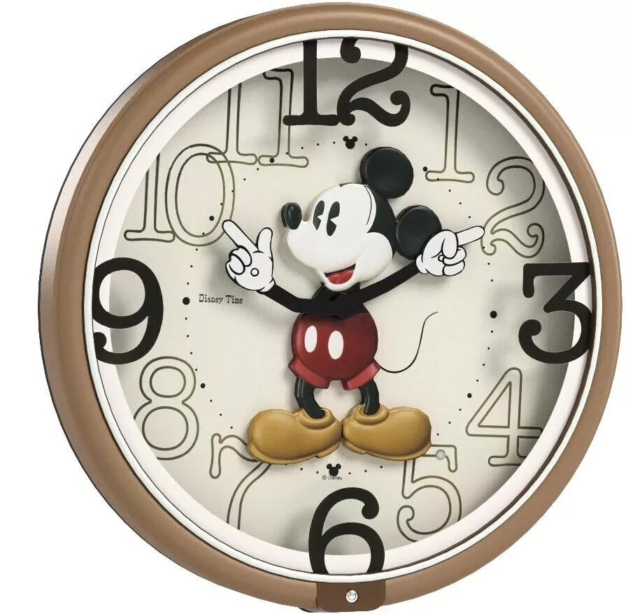Seiko FW576B Mickey Mouse Musical Wall Clock Disney Time 6 Melody Song ...