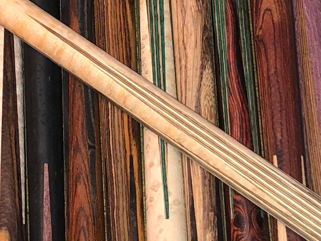 TNT Over Sized Full Splice Pool Cue Blank. Spectraply into Bird's Eye ...
