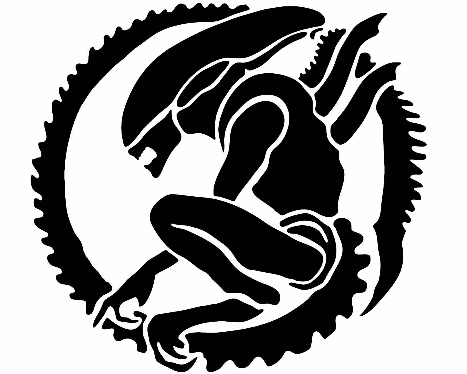 Vinyl Decal- Xenomorph Alien Aliens (Pick Size & Color) Car Truck Fits ...