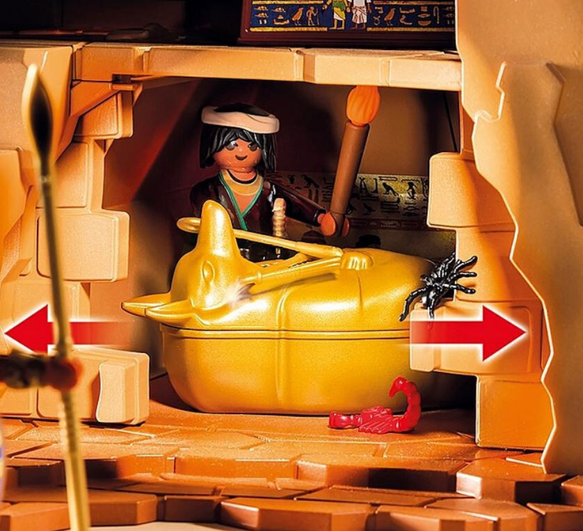 Playmobil Egyptian History Set 5386 Pharaoh's Pyramid Skeletons Mummy ...