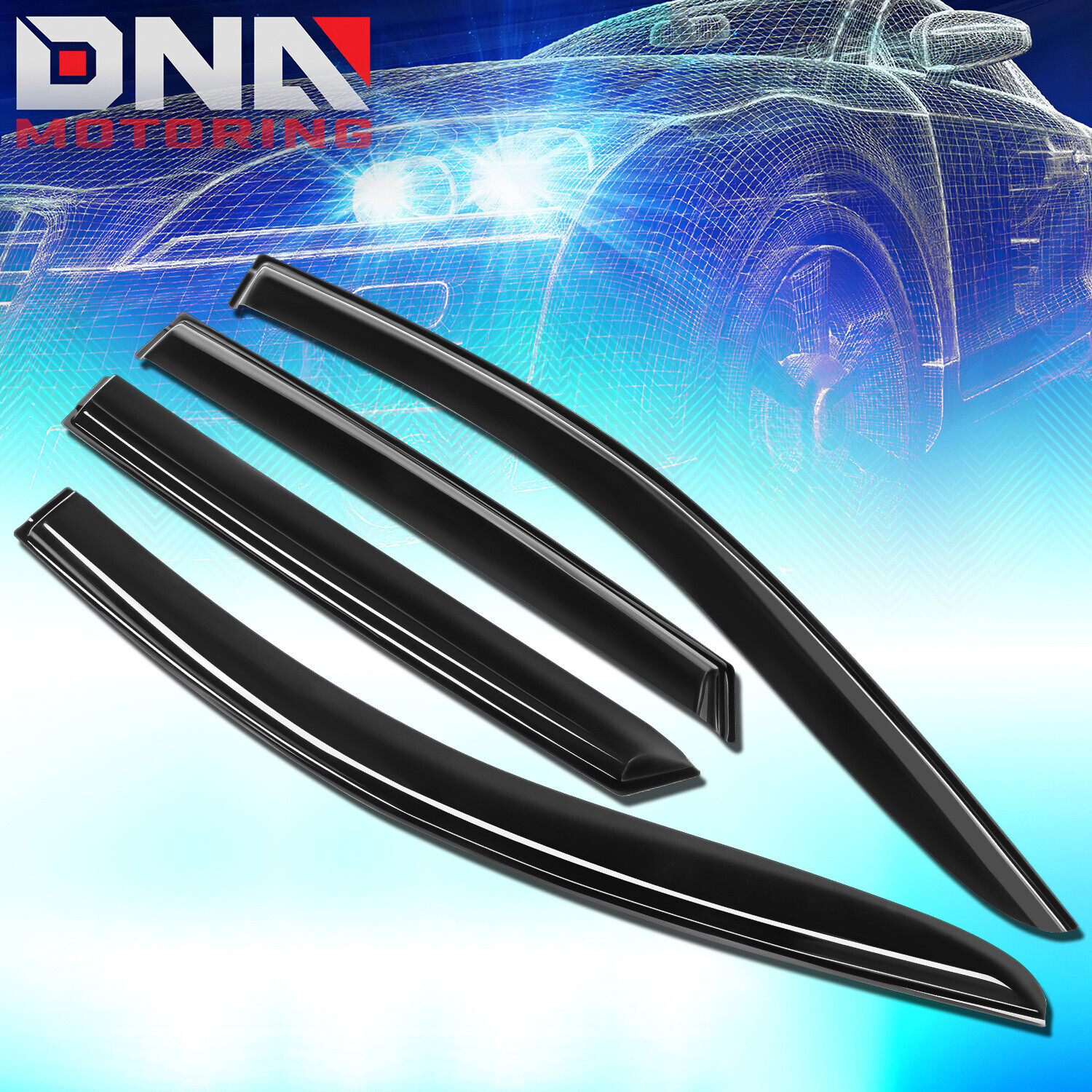 For 2015-2024 Ford Edge Window Visors Sun Guard Rain Deflector Vent ...