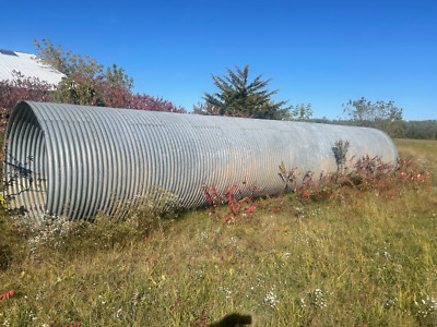 6ft diameter galvanized steel culvert pipe / bridge, driveway crossing ...