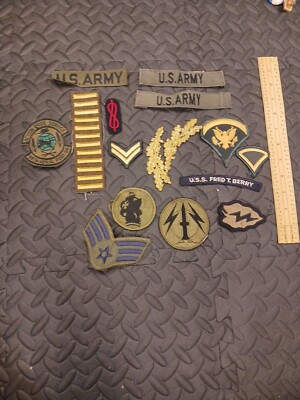 Vintage Military Patches Army Old Antique Military Army Patches ...