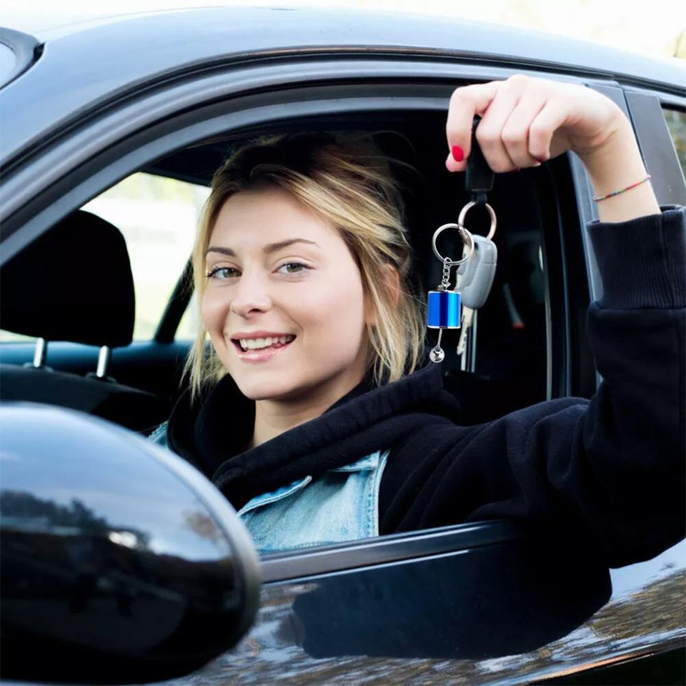 Gear Knob Gear 6 Speed Shift-Gear Box Metal Gear Stick Car Keyring ...