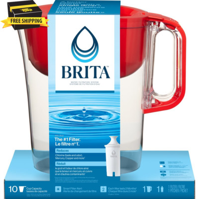 Brita Large 10 Cup Water Filter Pitcher with 1 Standard Filter | eBay