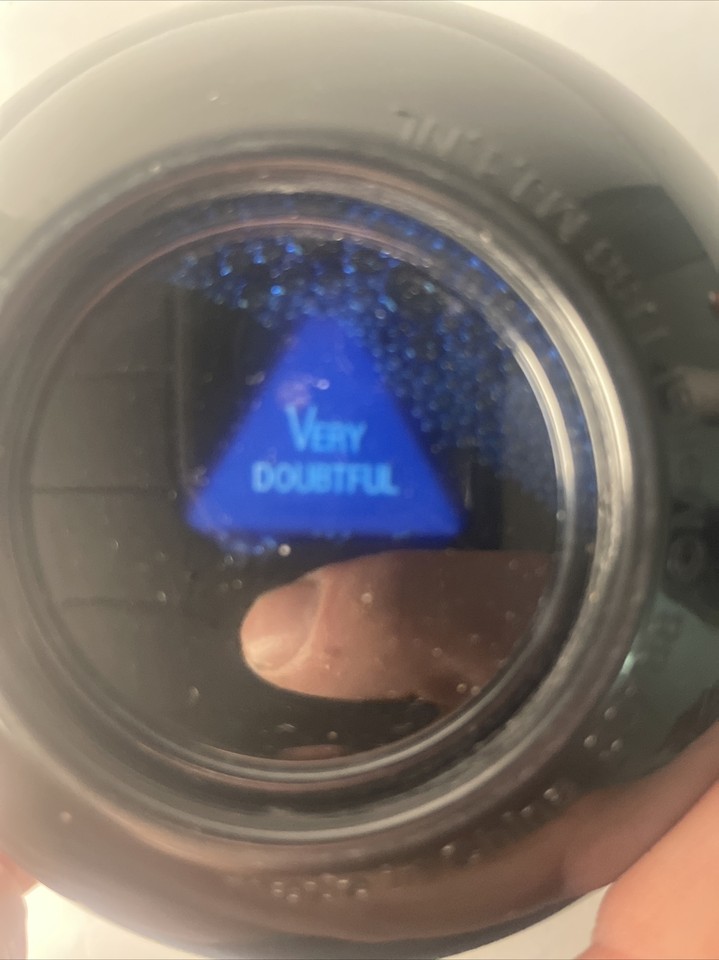 Vintage Magic 8 Eight Ball Classic Mattel Toy Fortune Teller Model ...