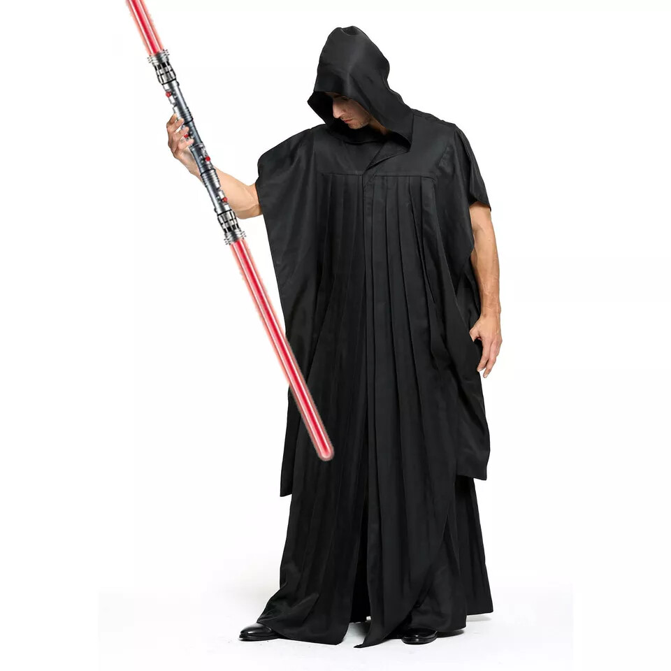 HOT Star Wars Sith Darth Maul Tunic Hooded Cloak Robe Cloak cosplay ...