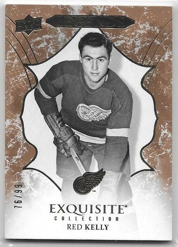 2016-17 Upper Deck Exquisite #38 RED KELLY LEGENDS 76/99 SP Detroit Red ...