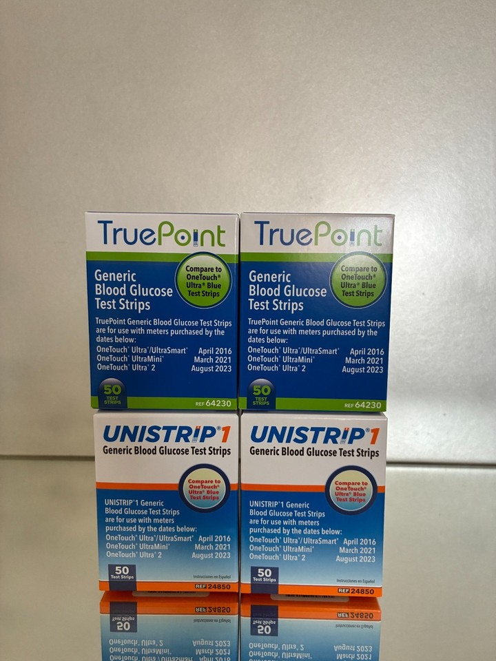 True Point - Unistrip Blood Glucose Strips – 200 Count – Generic For ...