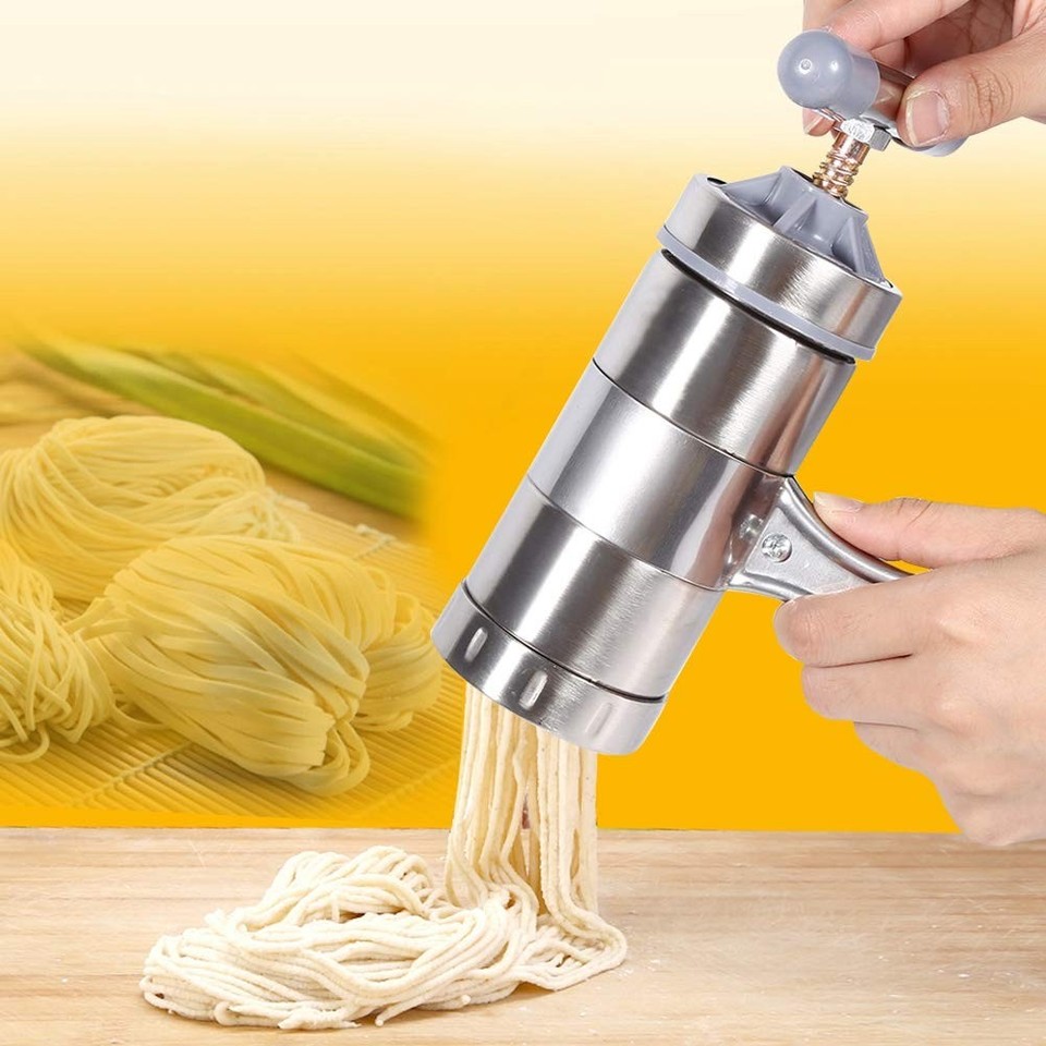 Manual Pasta Maker Hand Crank Noodle Extruder Stainless Steel Noodle ...