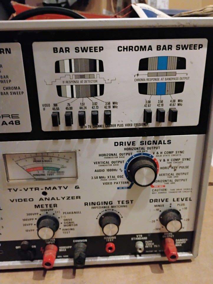 Sencore VA48 TV Video Generator & Analyzer with Book "UNTESTED" | eBay