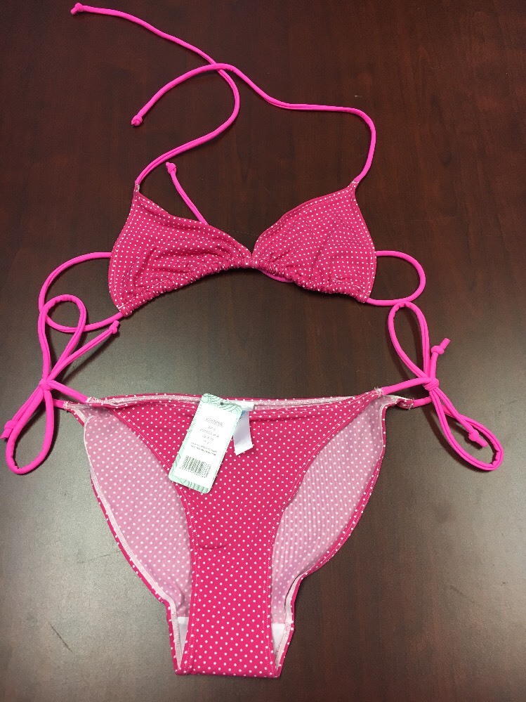 Neon Polka Dot Bikini Branded Swimwear Neon Pink Livera Bikini Sets