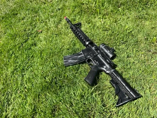 Non Firing Fake Full Size Toy Rifle Safety For Cosplay Costume Film ...