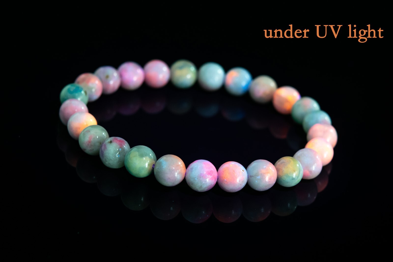 7-8MM Afghanistan Hackmanite Bracelet A Natural Round Beads 7" Jewelry ...