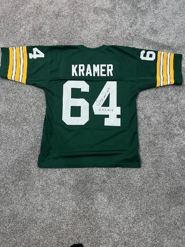 Jerry Kramer Green Bay Packers HOF Auto'd Jersey COA | eBay