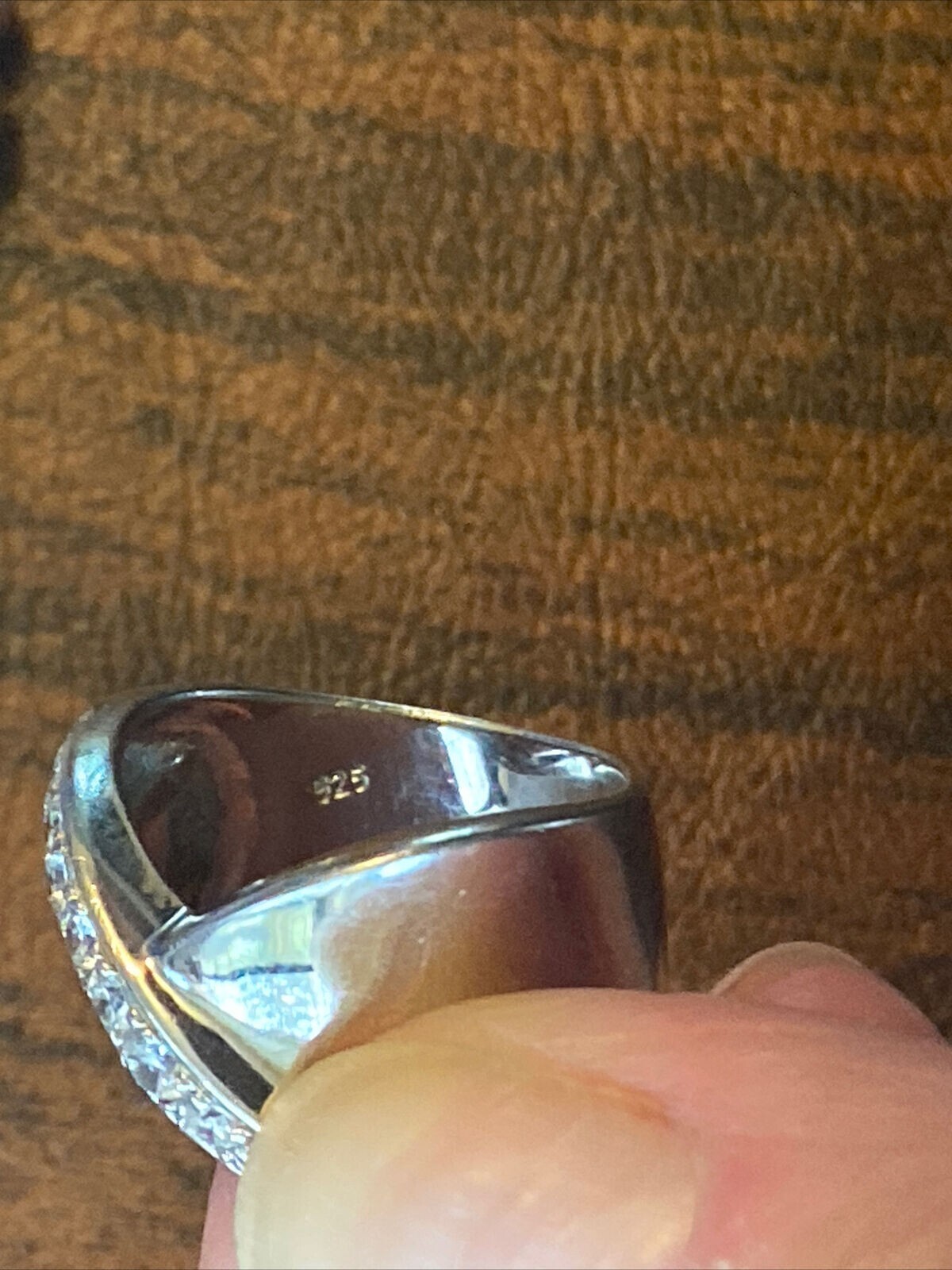 HSN Absolute cz wide band ring size 8 Gorgeous ring! | eBay