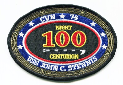 USS John C Stennis CVN-74 100 traps Night Centurion US Navy patch | eBay