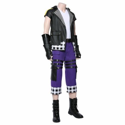 NEW! Kingdom Hearts III 3 Riku Outfit Uniform Cosplay Costume Coat ...