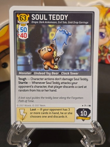 Maplestory iTCG Soul Teddy 71/96 Regular 2007 WOTC Trading Card Game ...