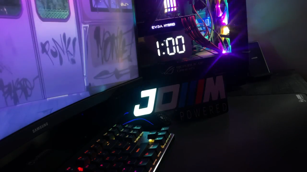 JDM BMW Car Window Electric LED Stickers Panel- 5 Flashing Modes - 2JZ ...