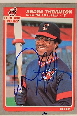 Andre Thornton Cleveland Indians Autographed 1985 Fleer #457 Signed ...