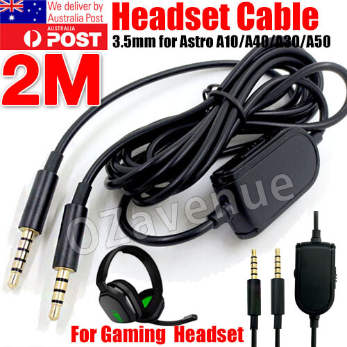 3.5mm Gaming Headset Stereo Replacement Cable Cord for Astro A10/A40 ...