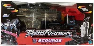 Transformers Robots in Disguise Scourge Tanker Truck 2001 Figure NEW ...