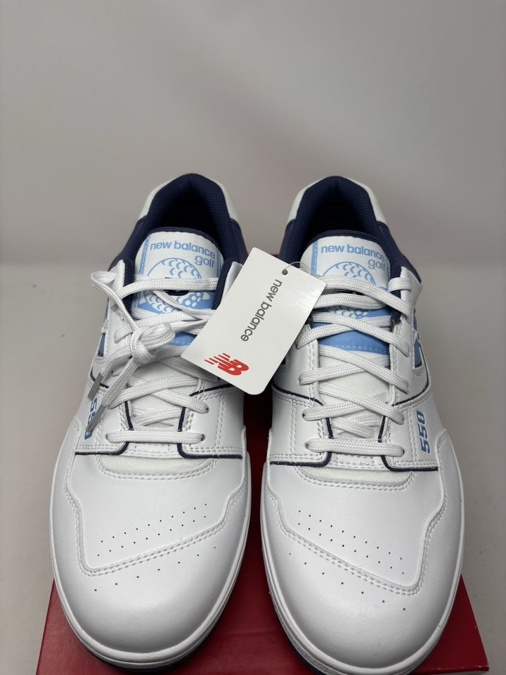 New Balance 550 Golf SL UNC White University Blue Waterproof Shoe Men's ...