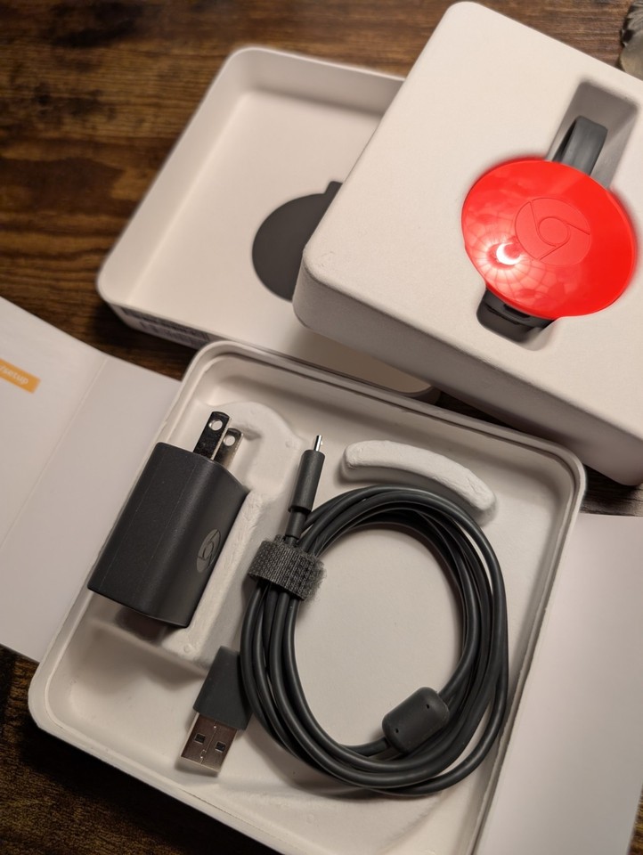 Google Chromecast 2nd Generation NC2-6A5 HDMI Media Streamer (RED ...