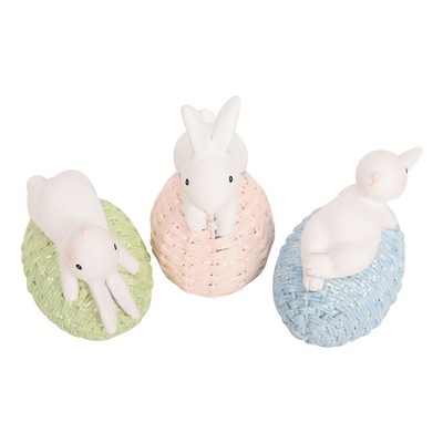 Easter Polyresin Egg & Bunny 12cm 1pc Assorted Easter Decor | eBay ...