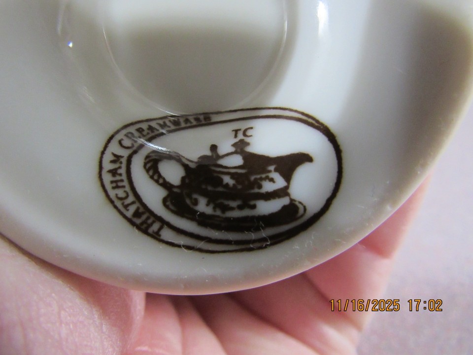 6 Thatcham Creamware Porcelain Creamer Pitcher Ornate Detail Cream ...