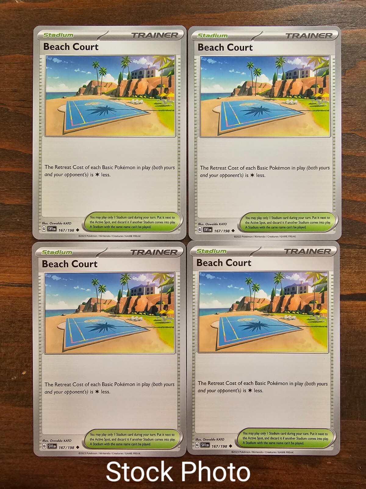 Pokemon Scarlet & Violet 4x Beach Court 167/198 Trainer - NM | eBay