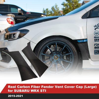 Fender Cover for SUBARU WRX STI IMPREZA 2015-2021 Real Dry Carbon Fiber ...