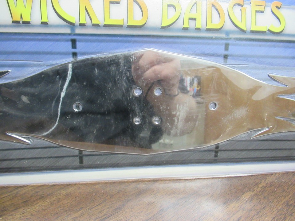 99-04 Ford F250 F350 Superduty Chrome Flames Wicked Badge Grill Emblem ...