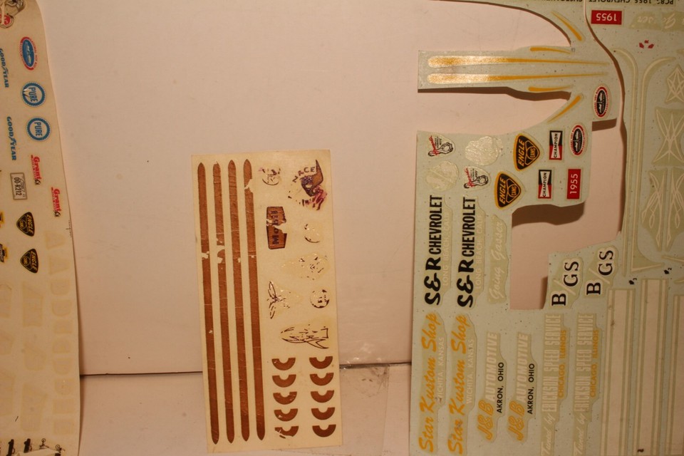 1960's Model Car instructions and decals, Original Issue | eBay