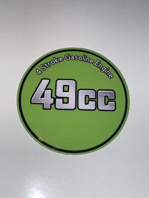 49cc 4 Stroke Motorized Engine Decal Green | eBay
